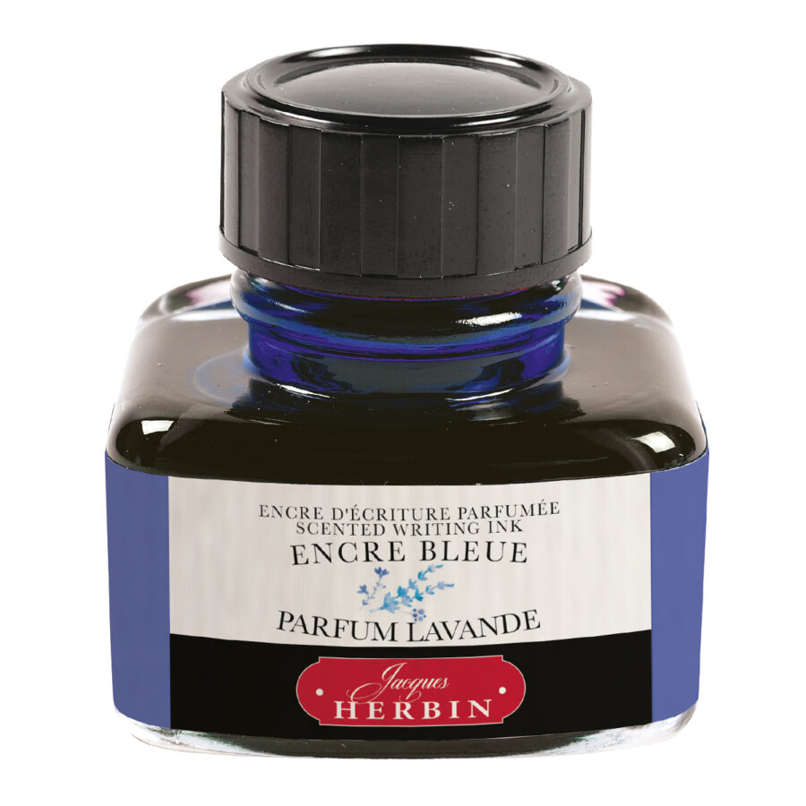 Encre parfumée bleue et parfum Lavande, 30 ml - Jacques Herbin Encre parfumée bleue et parfum Lavande, 30 ml - Jacques Herbin