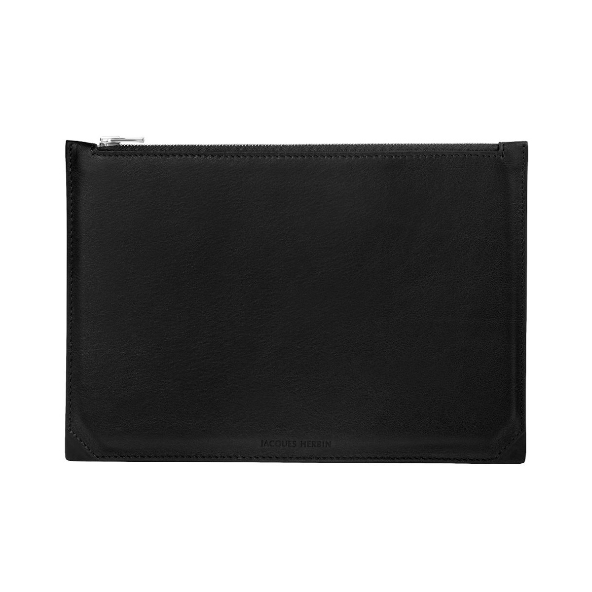 Multifunction leather pouch, large - Amber - Jacques Herbin