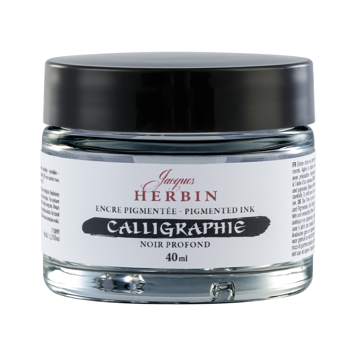 Deep black calligraphy ink - Jacques Herbin