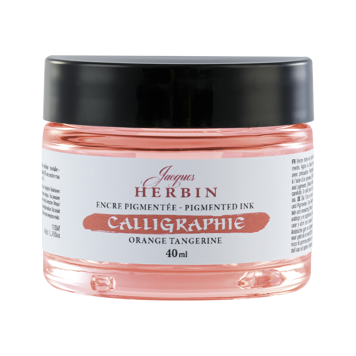Tangerine orange calligraphy ink - Jacques Herbin