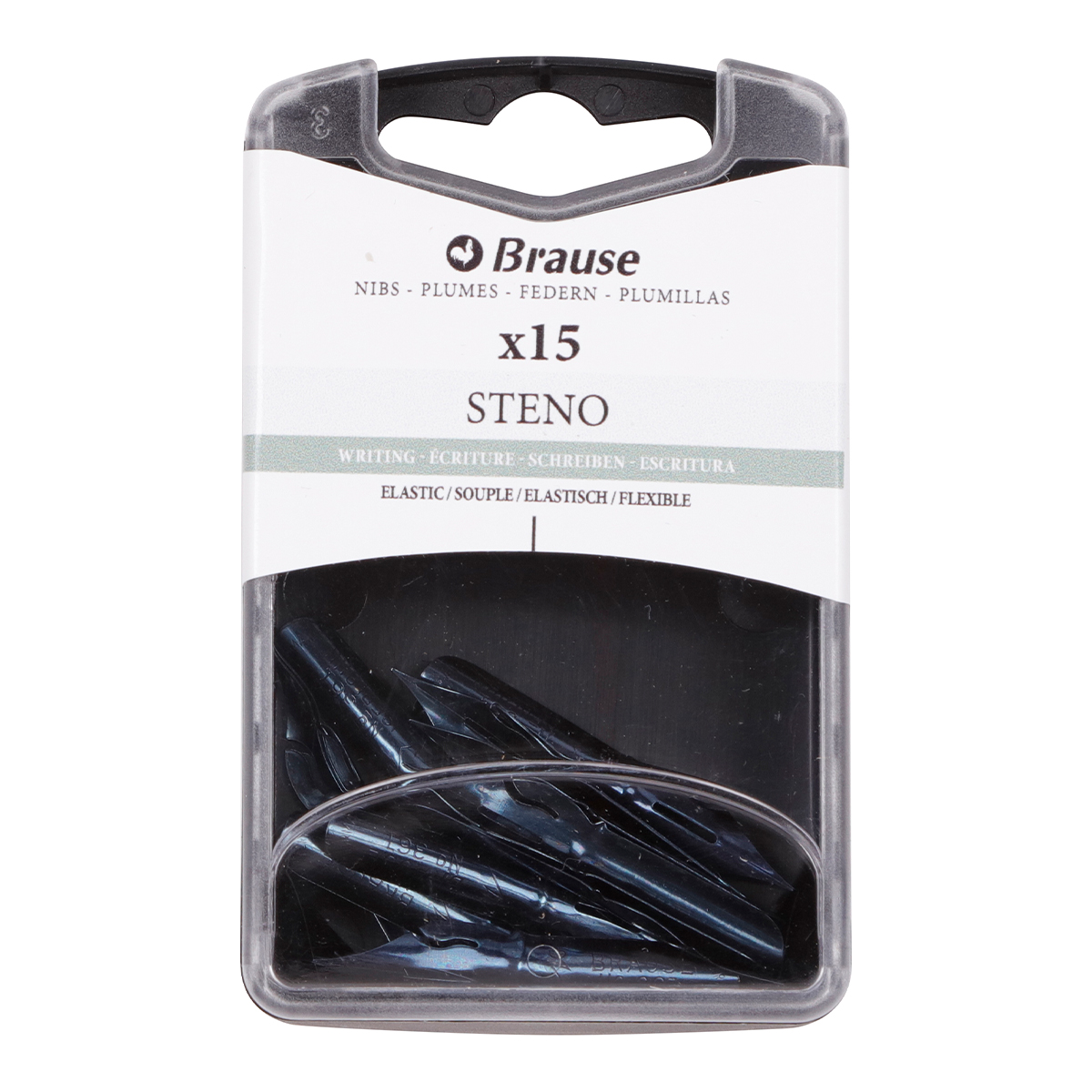 Plumes d'écriture pour porte-plume - Boite 15 Plumes Steno - Jacques Herbin