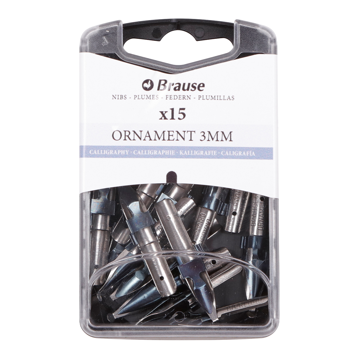 Plumes de lettering pour porte-plume - Boite 15 Plumes Ornament 3mm ...