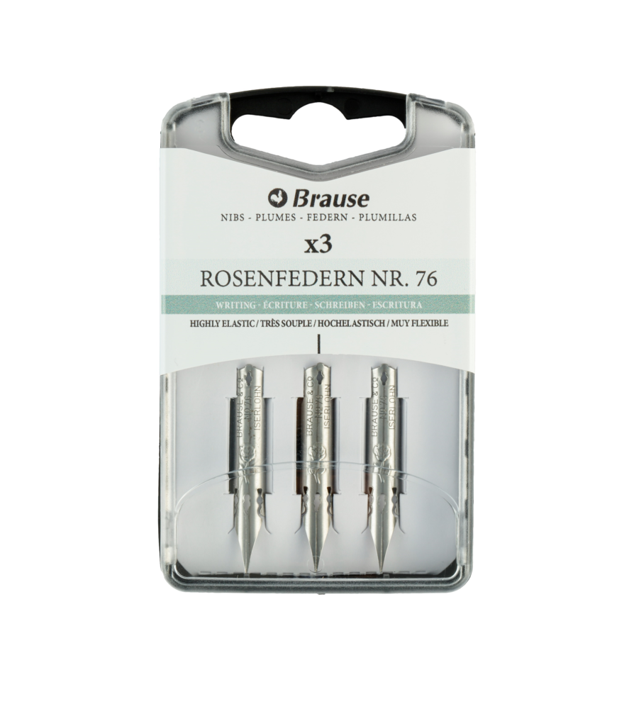 Nibs for nib holders - Box of 3 pink metal nibs - Jacques Herbin