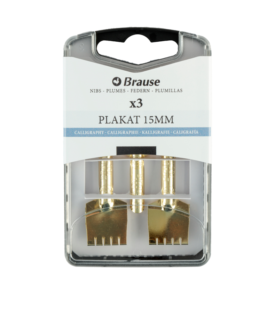 Plumes d'écriture pour porte-plume - Boite de 3 plumes métal Plakat 15 ...