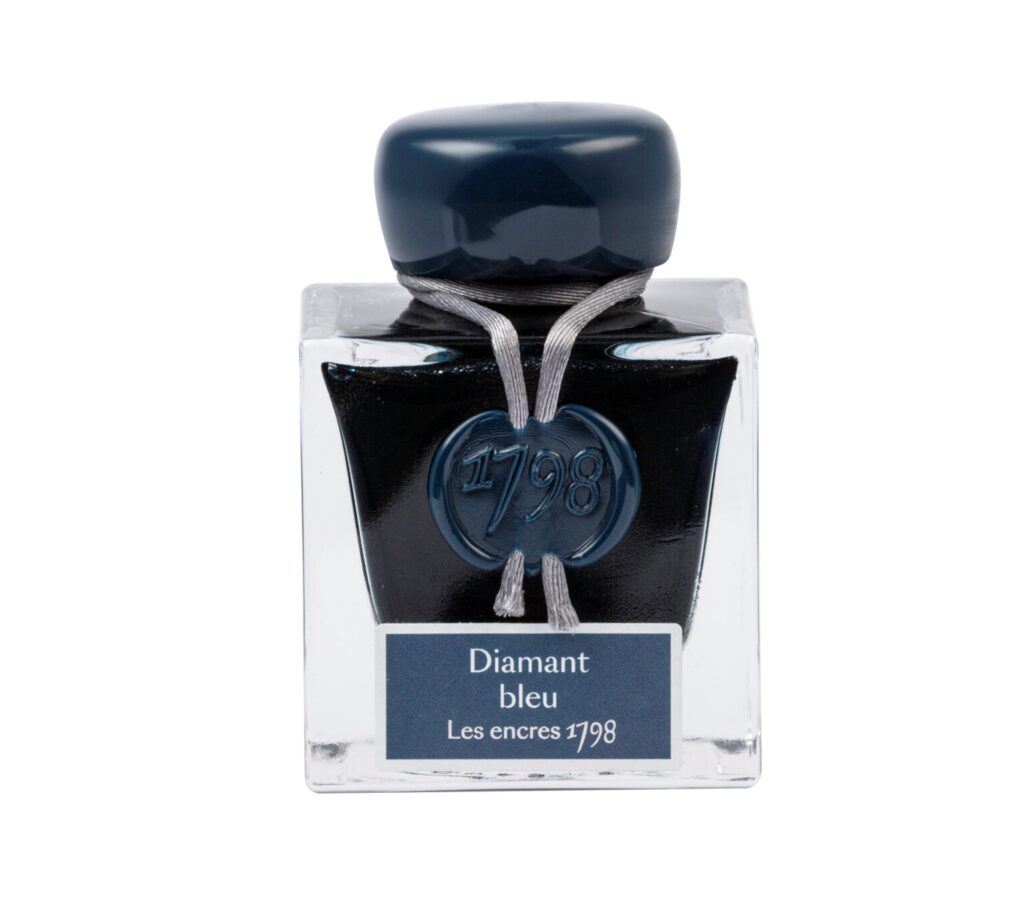 Silver glitter ink 1798, Diamant bleu - Jacques Herbin